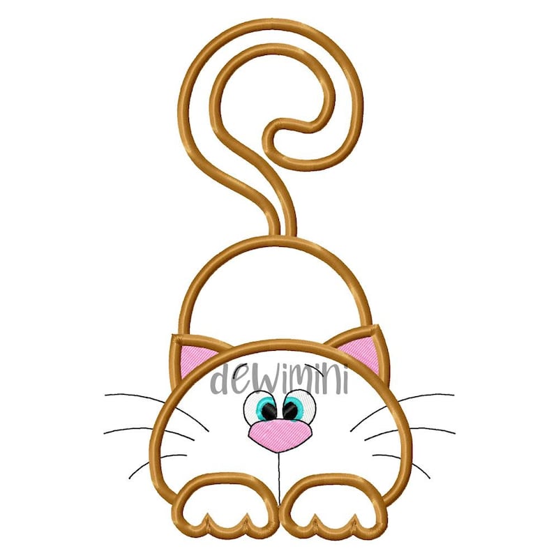 Cat Applique - Etsy
