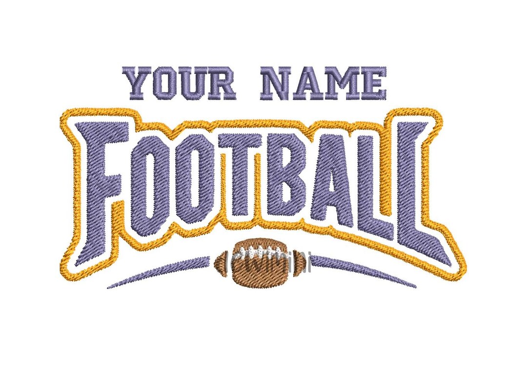 Football Embroidery Design Custom Design, American Football Embroidery ...