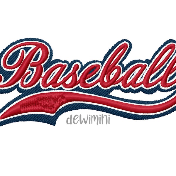 Baseball Logo Pes File Embroidery - Etsy