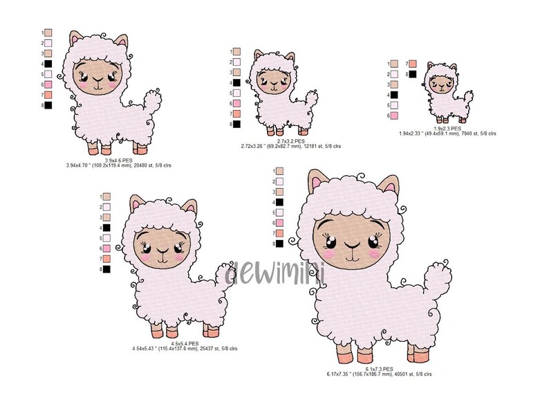 Llama Embroidery Design, Animals Embroidery Designs, Machine Embroidery ...
