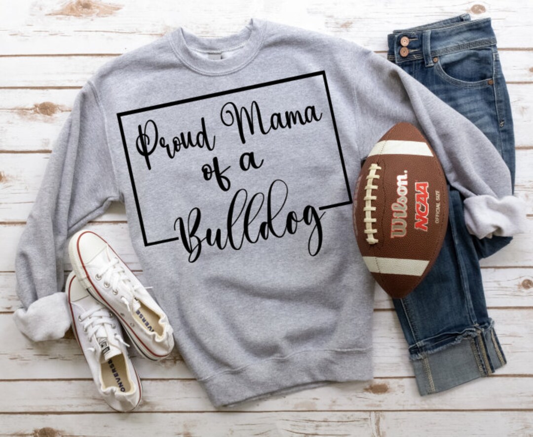 Mama Svg, Bulldogs Mom Svg, Bulldog Football Shirt - Etsy