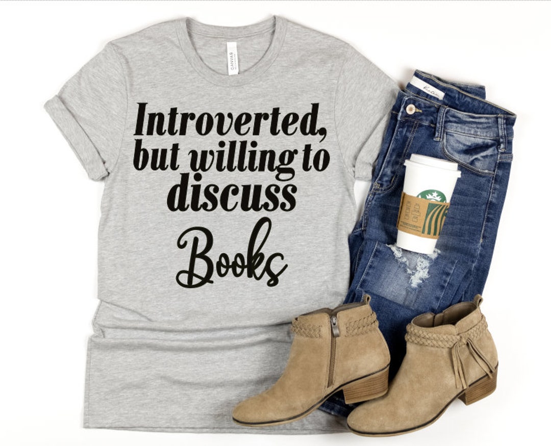 Introverted Svg, Book Lover Svg, Introverted Funny Shirt - Etsy