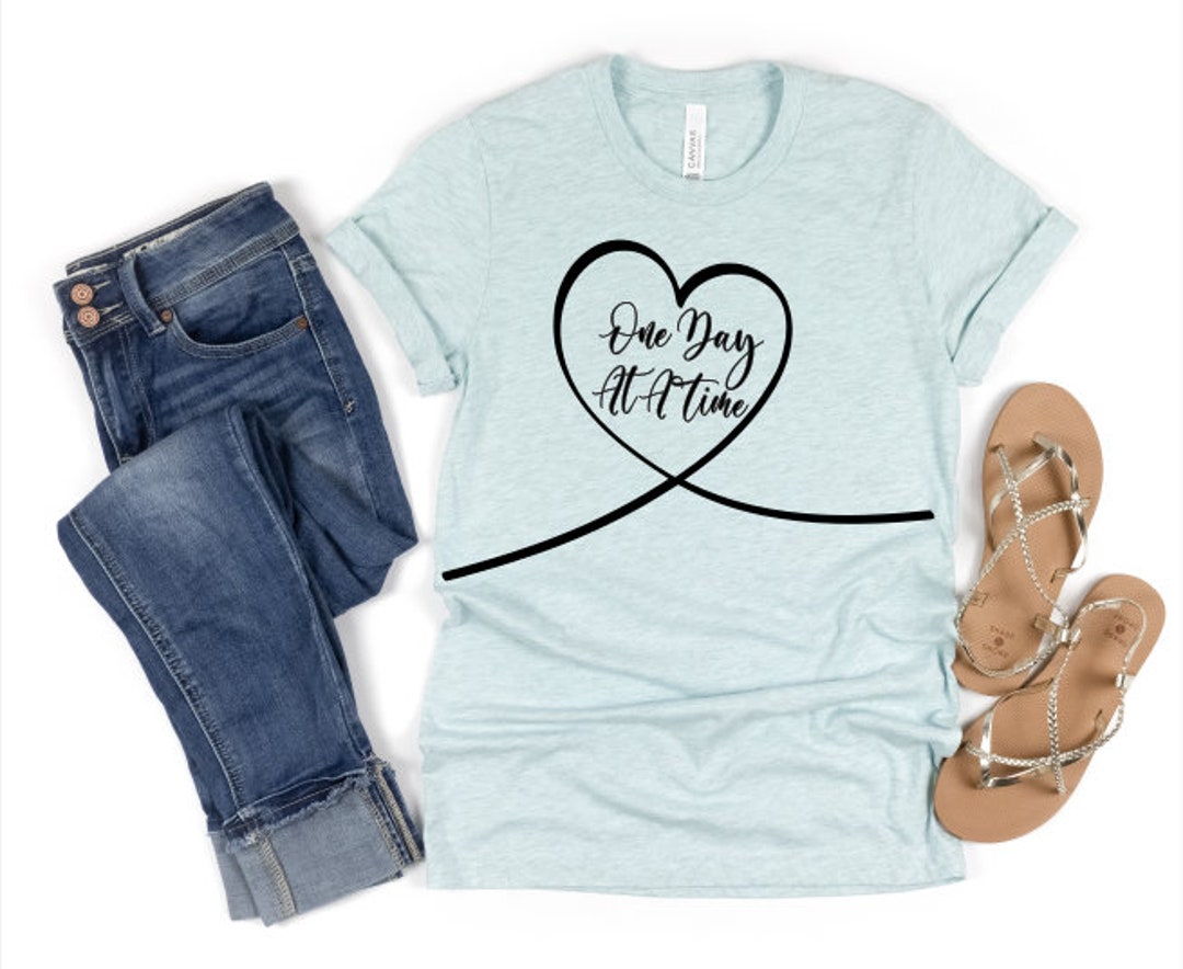 One Day at a Time Svg, Recovery Svg, Heart Recovery, Inspirational - Etsy