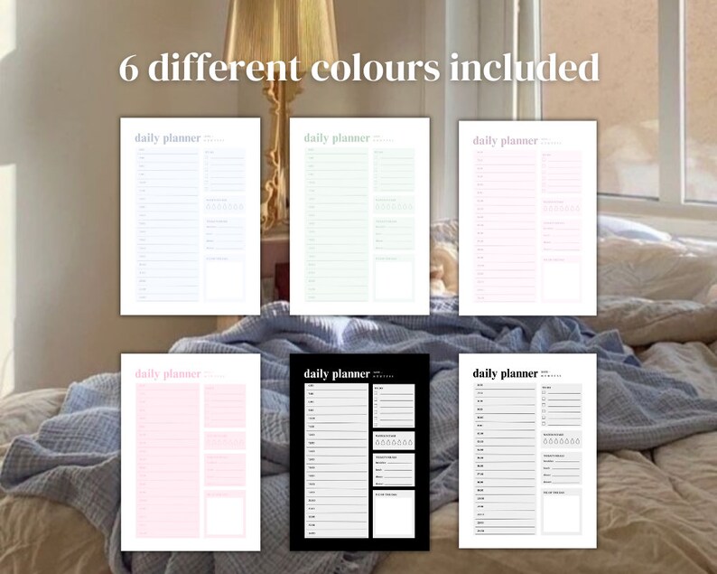 Aesthetic Daily Planner Printable, That Girl Printable Planner, Digital ...