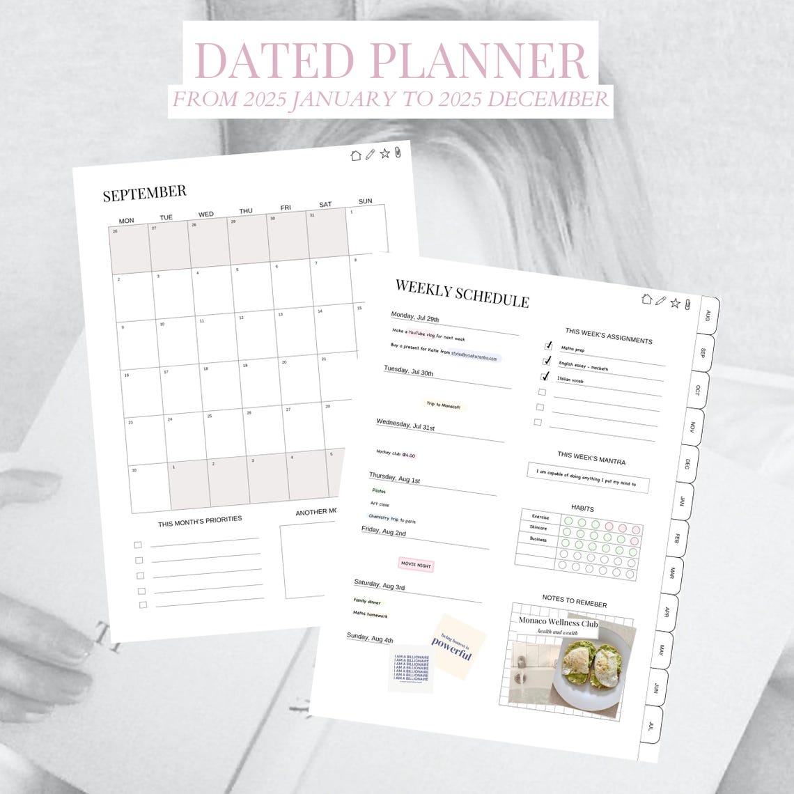 2025-2026 It Girl Aesthetic Planner | That Girl iPad Planner for ...