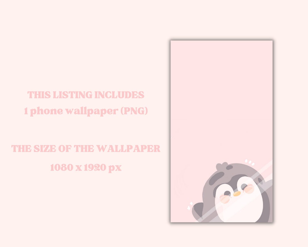 Pink Penguin Wallpaper