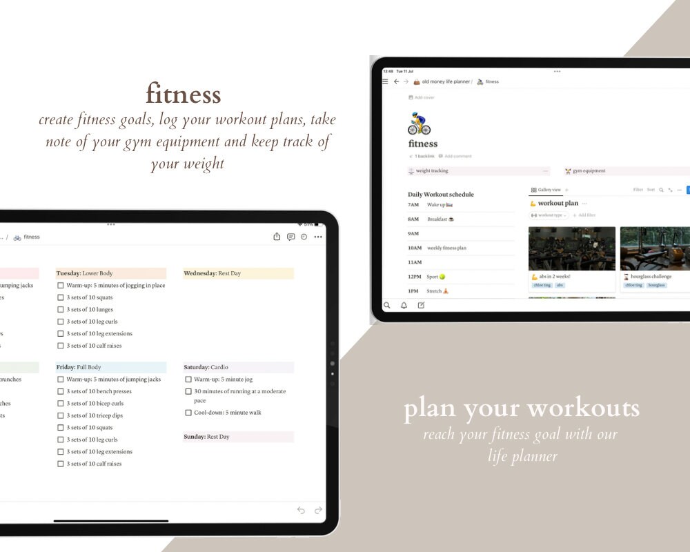 Old Money Aesthetic Notion Life Planner, Light Academia Notion ...