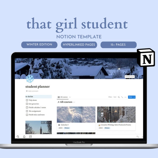 Notion University Template - Etsy Notion University Template - Etsy