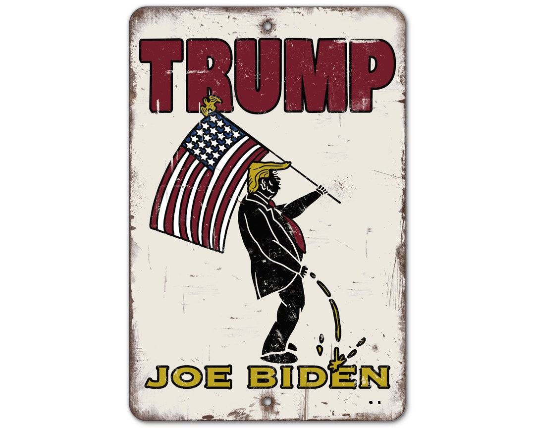 Funny Trump Sign, Aluminum Metal Sign Patriotic Wall Art, MAGA Decor ...