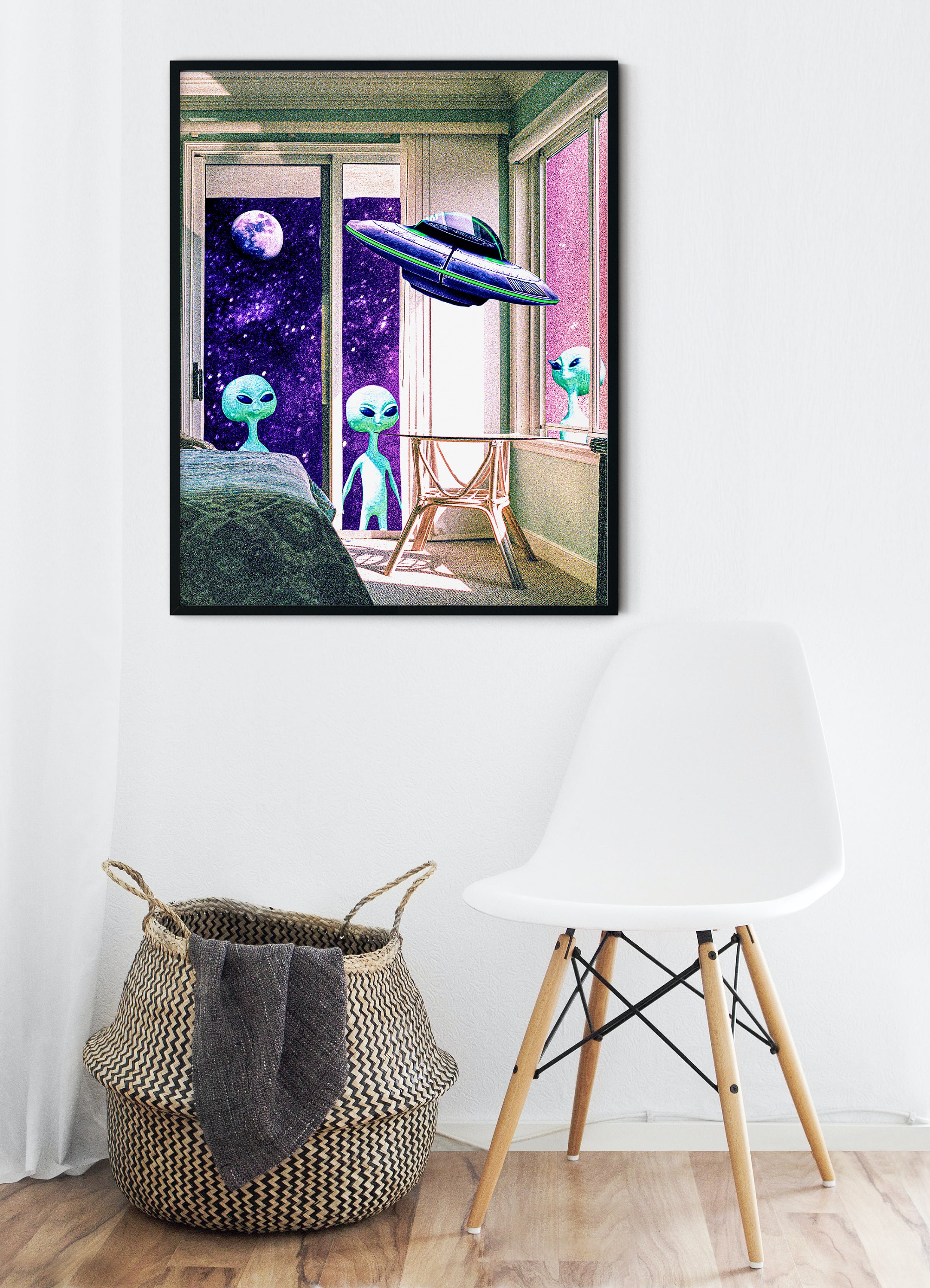 Surreal Collage Art, Space Art, Space Themed Art, Retro Space Art ...