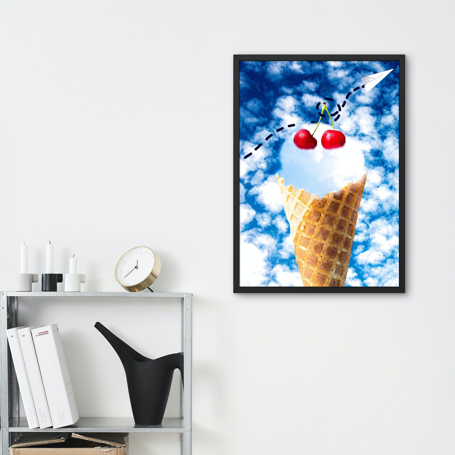 Ice Cream Print, Retro Art Print, Retro Wall Decor, Abstract Wall Decor ...