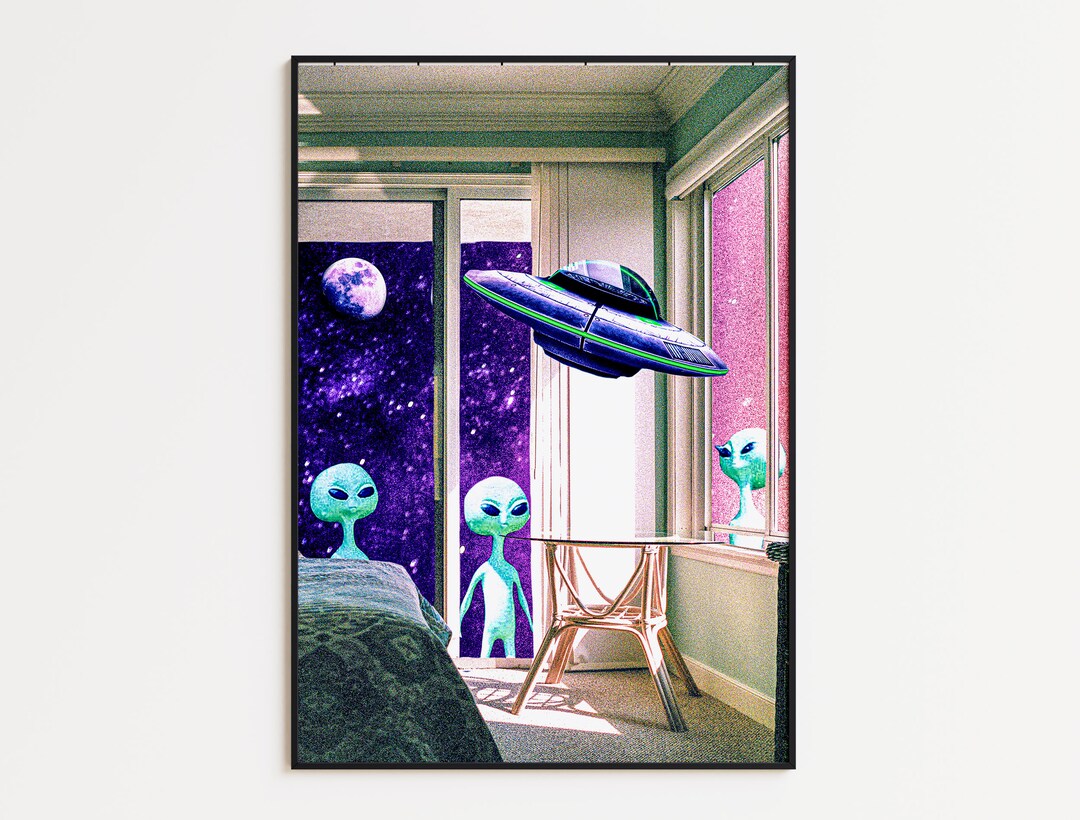Surreal Collage Art Space Art Space Themed Art Retro Space - Etsy