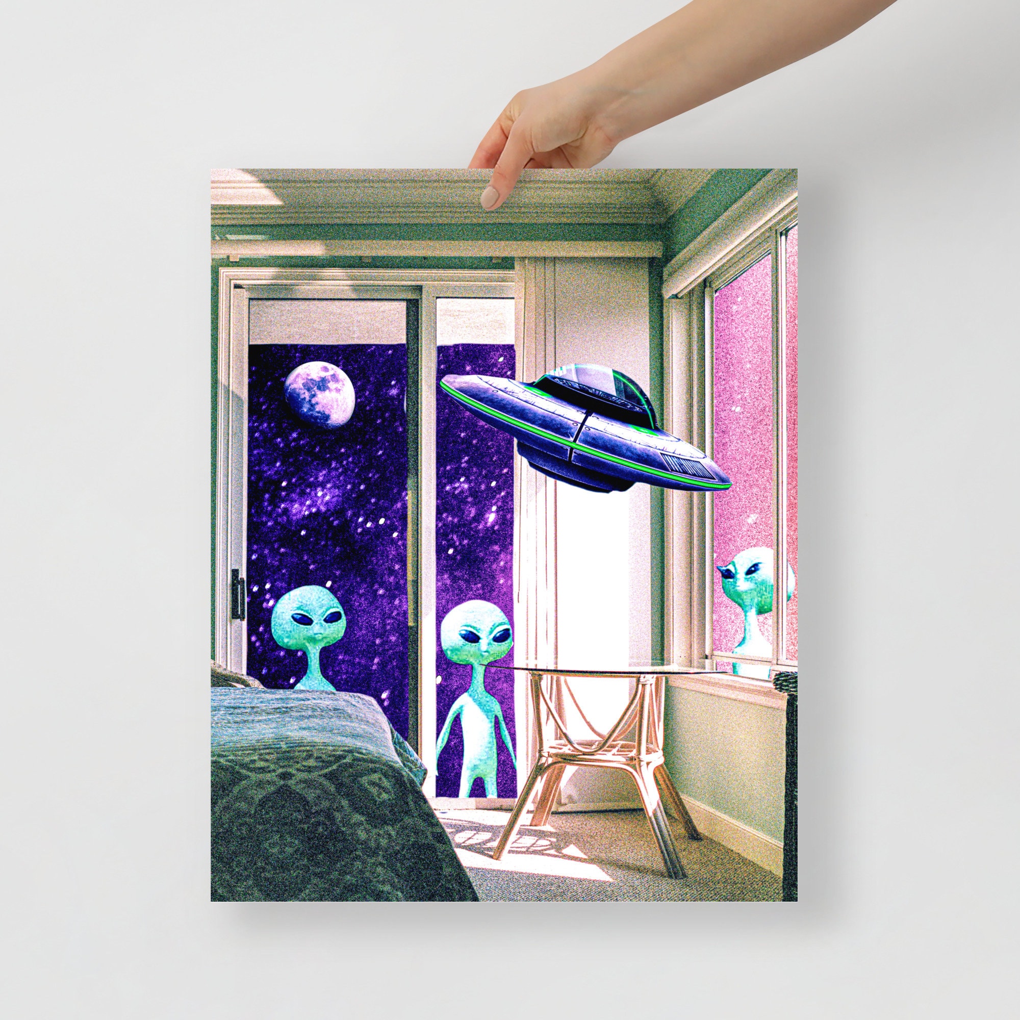 Surreal Collage Art, Space Art, Space Themed Art, Retro Space Art ...