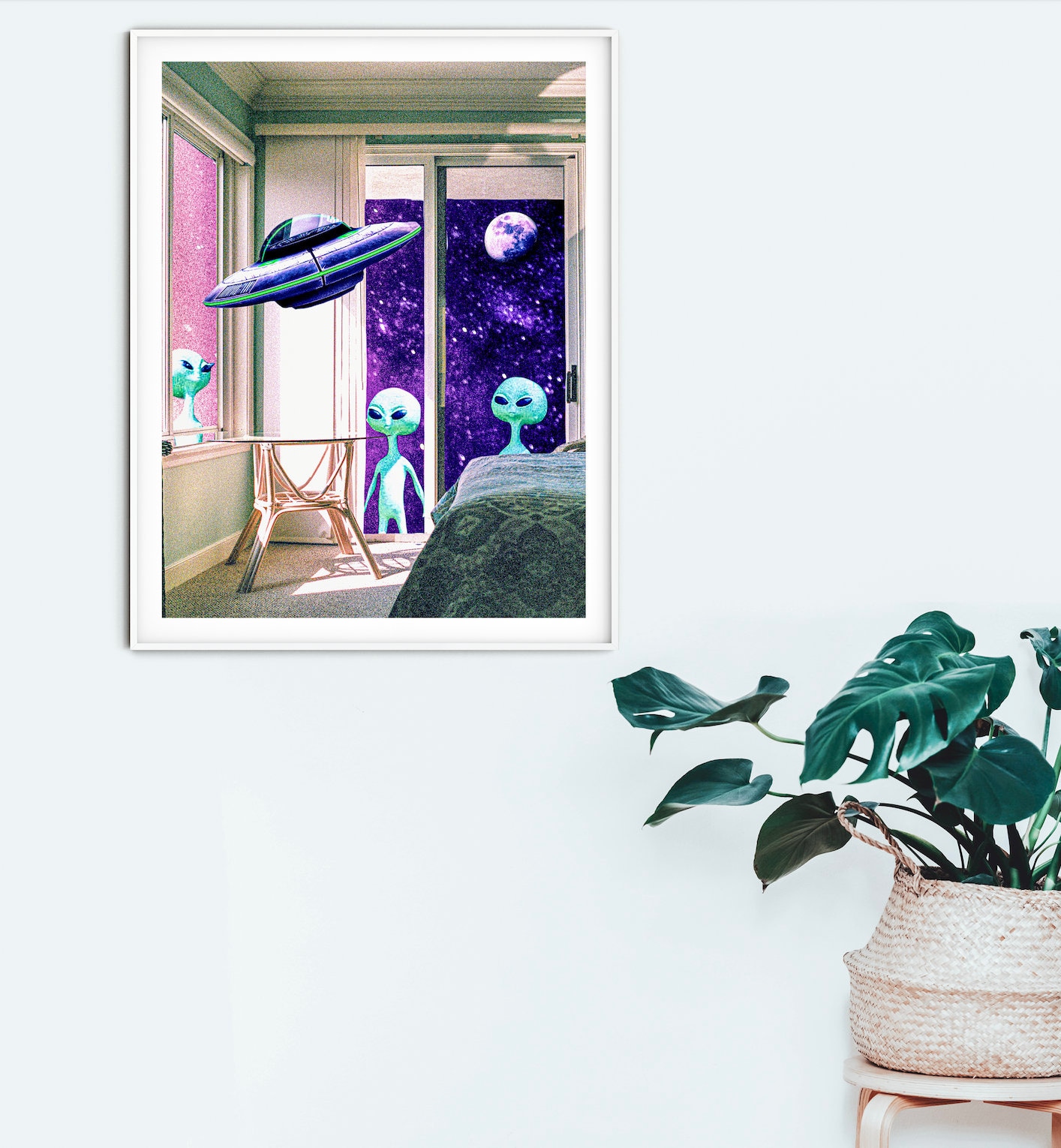 Surreal Collage Art, Space Art, Space Themed Art, Retro Space Art ...