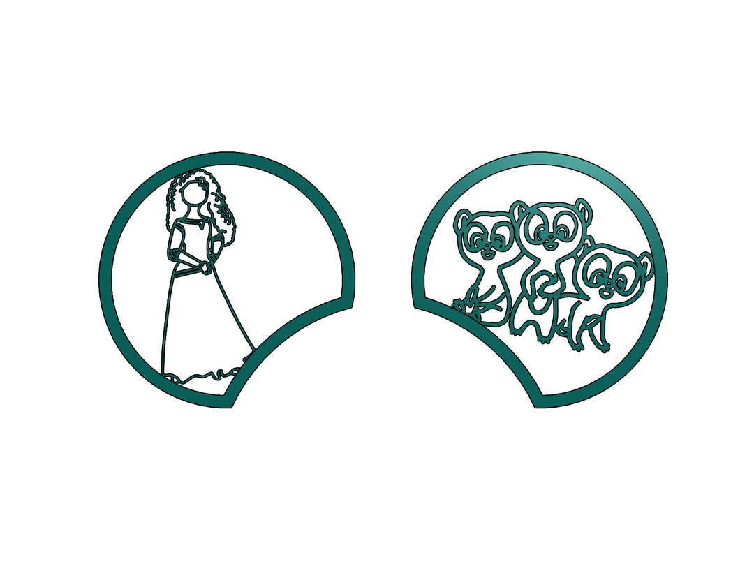 Merida and the Three Bears Brave Mickey Ears 3D Print File - Etsy