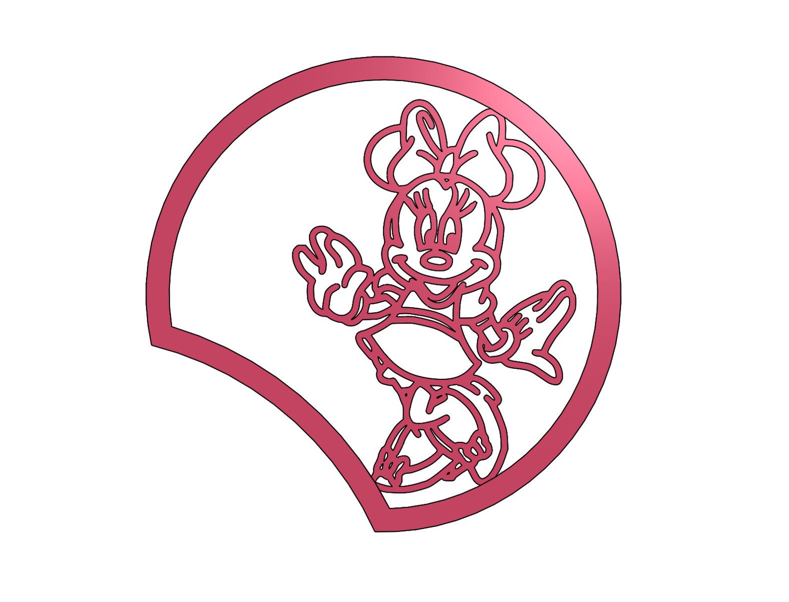 Minnie Mouse Mickey Ears 3d Print File - Etsy