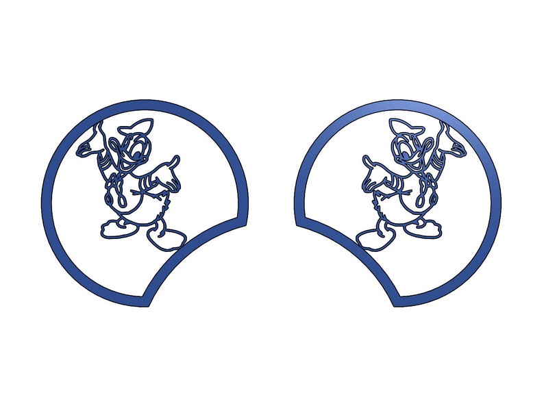 Donald Duck Mickey Ears 3d Print File - Etsy