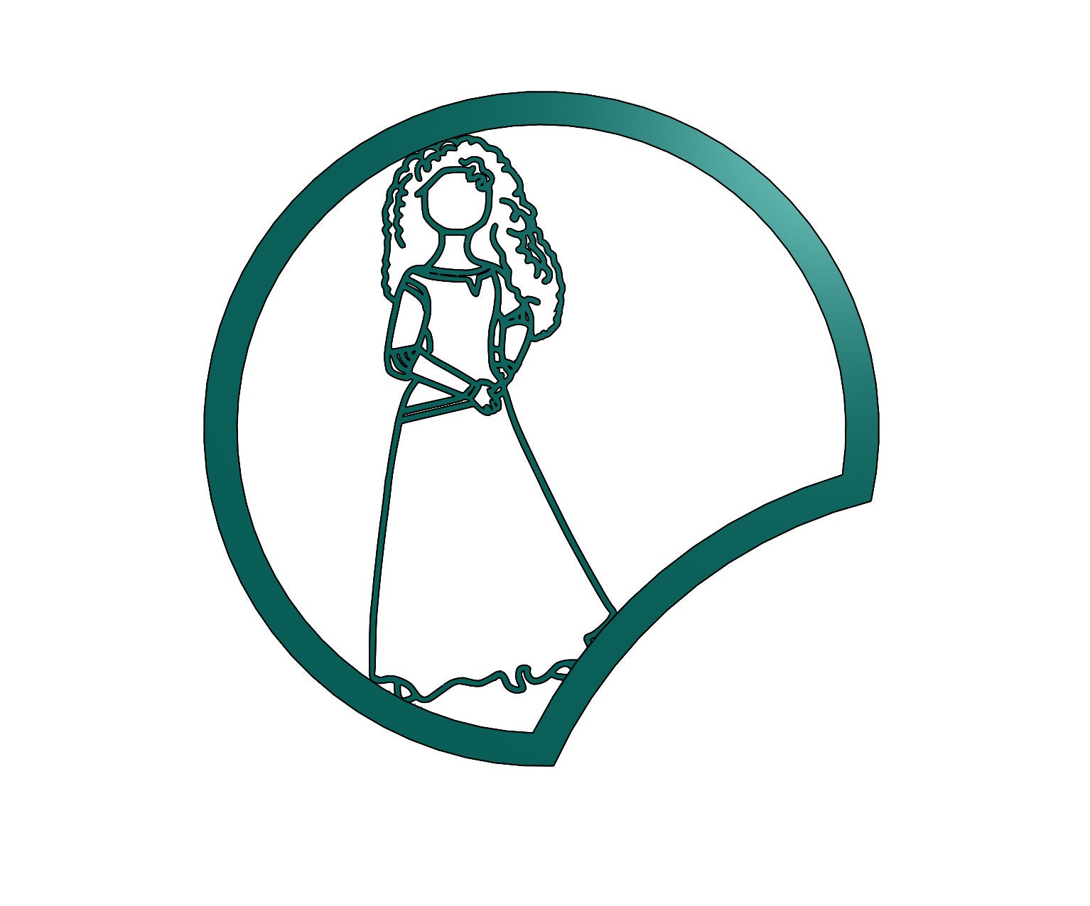 Merida and the Three Bears Brave Mickey Ears 3D Print File - Etsy