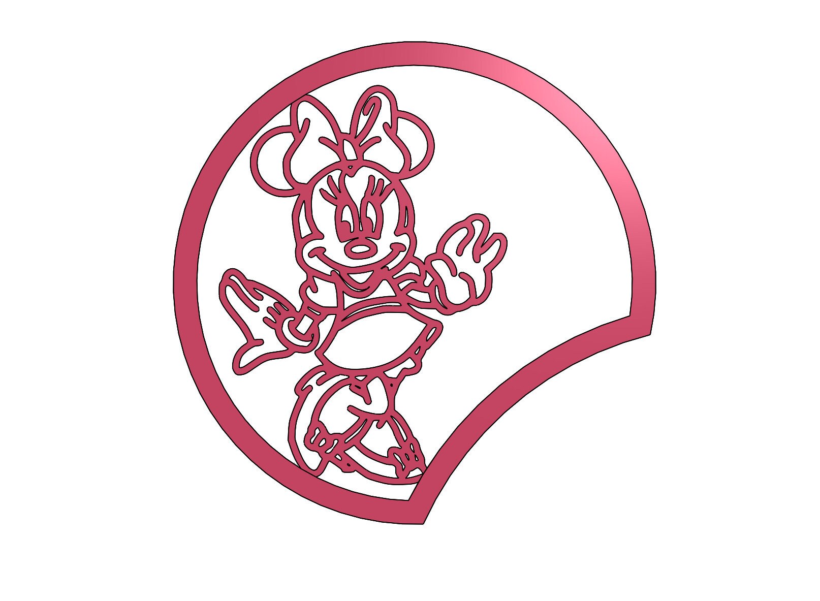 Minnie Mouse Mickey Ears 3d Print File - Etsy