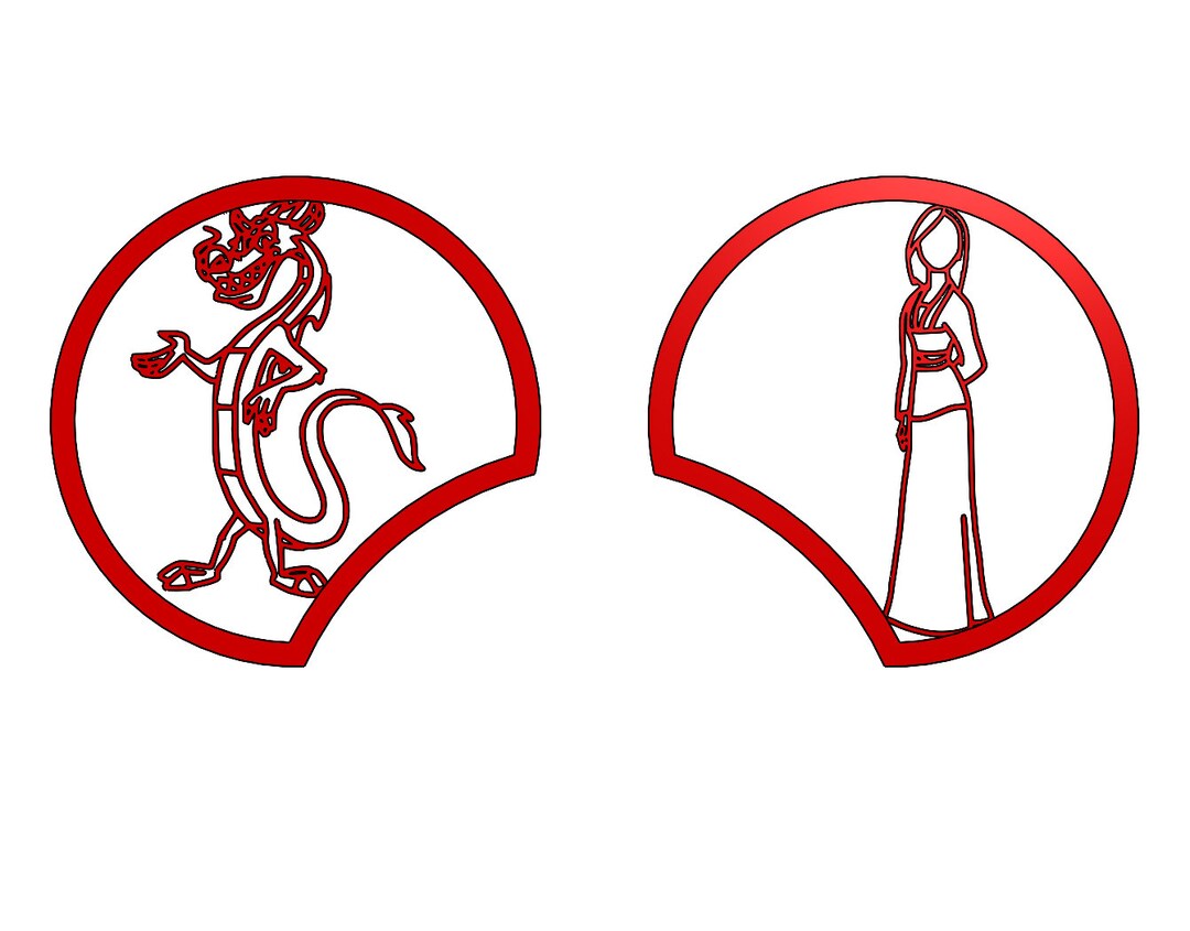 Mulan and Mushu Mickey Ears 3D Print File - Etsy Australia