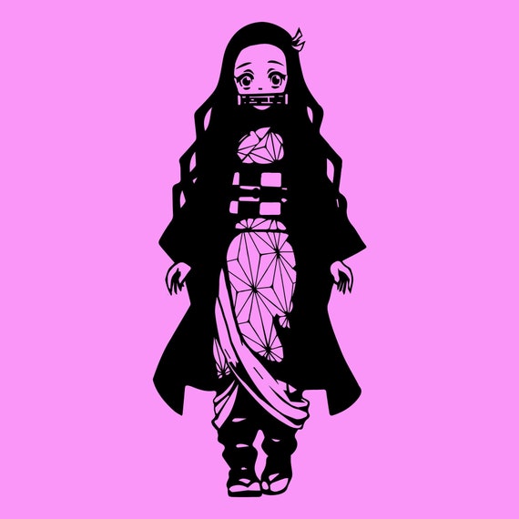 Demon Slayer Nezuko Full Body Vinyl Decal - Etsy
