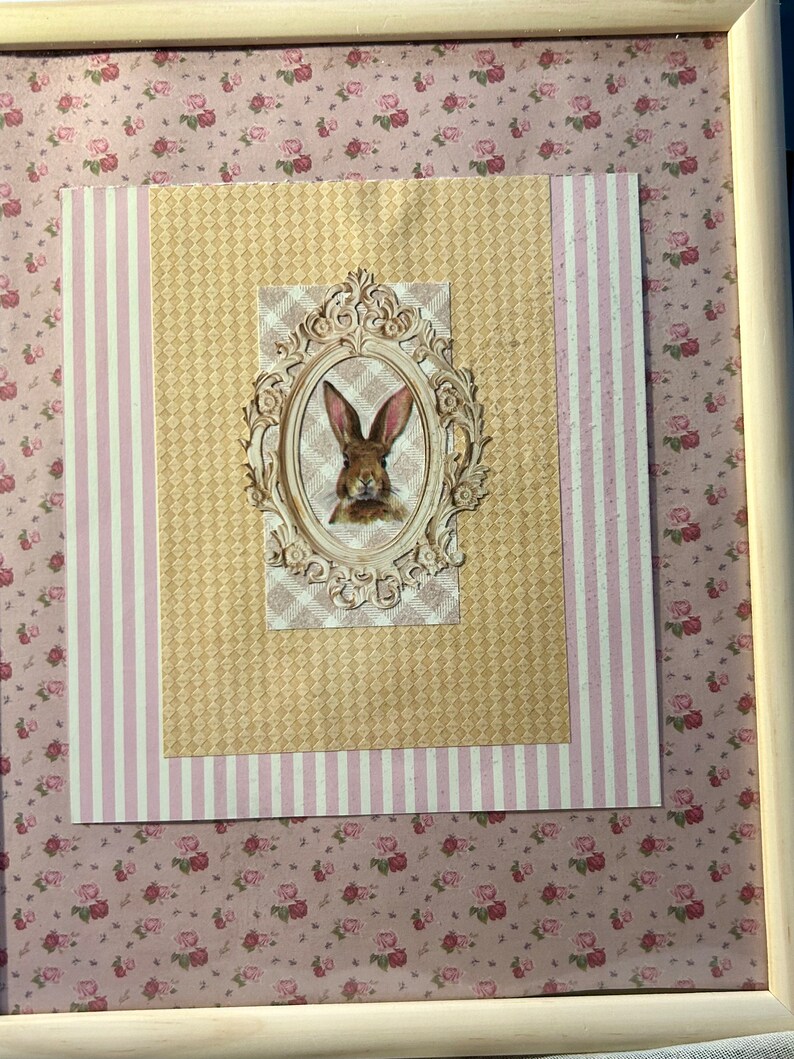 Original Rabbit Collage Art - Etsy