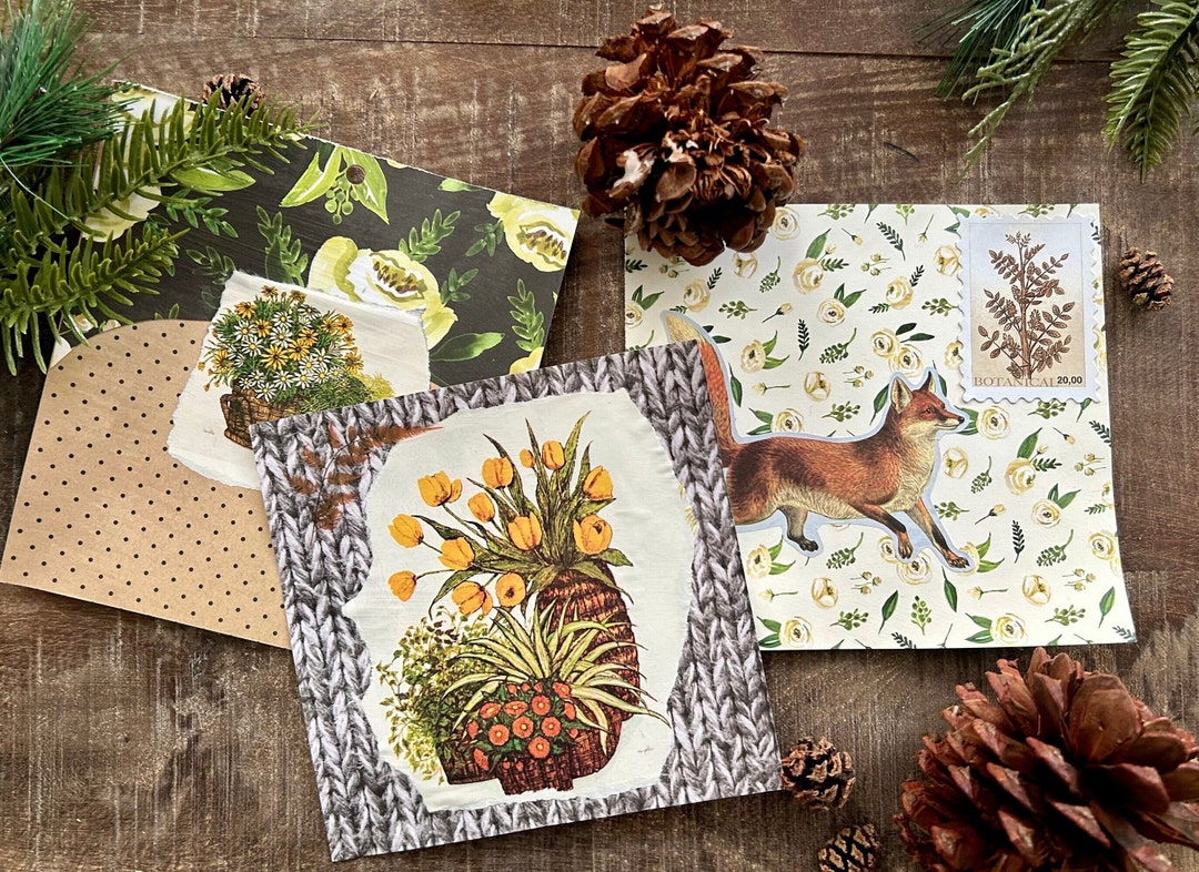 Original Collage Art Decoupaged - Etsy