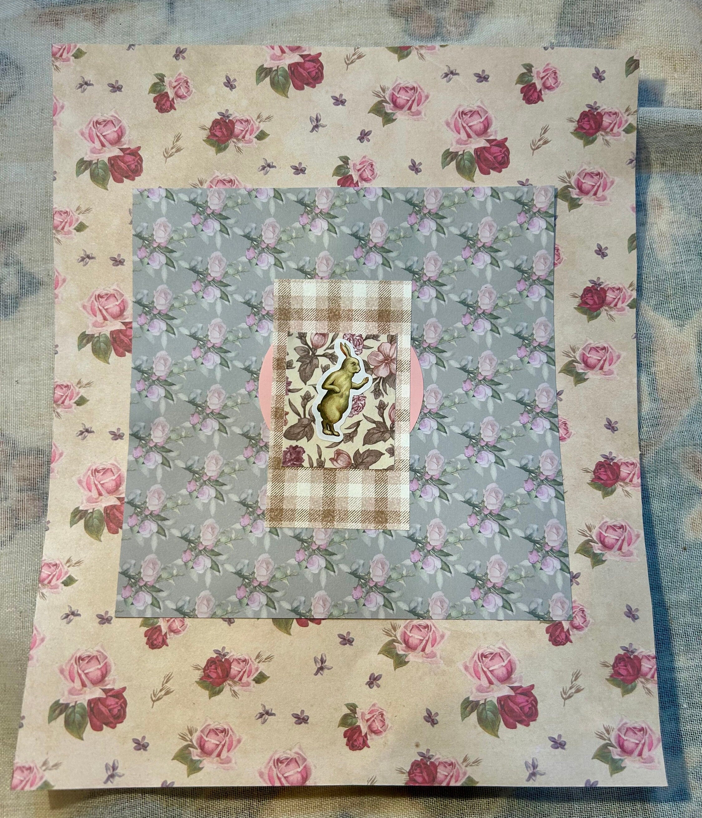 Original Rabbit Collage Art - Etsy