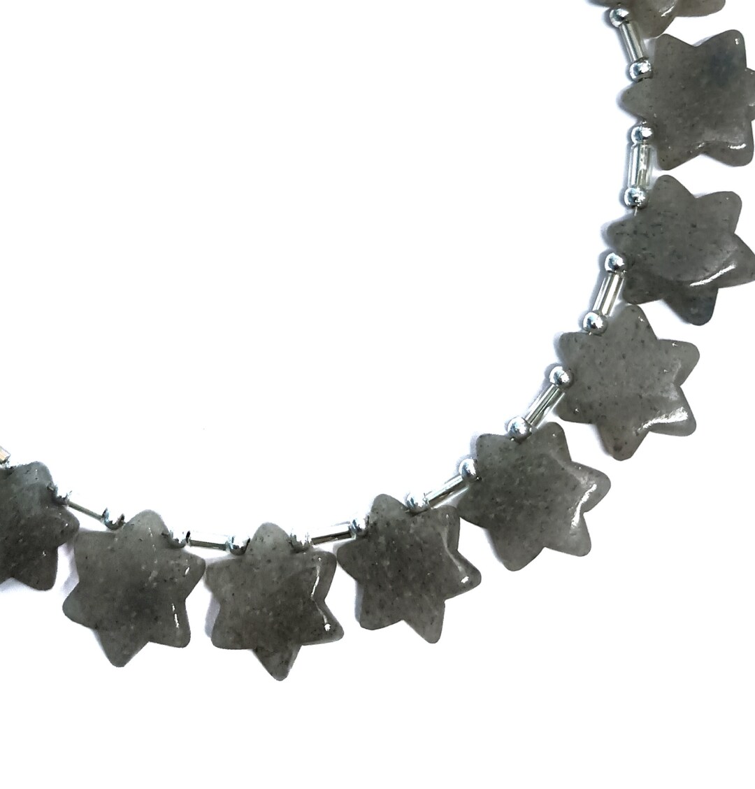 Buy 10 Pieces Black Strawberry, Fancy Star Shape Mm Beads, Size 16 Mm ...
