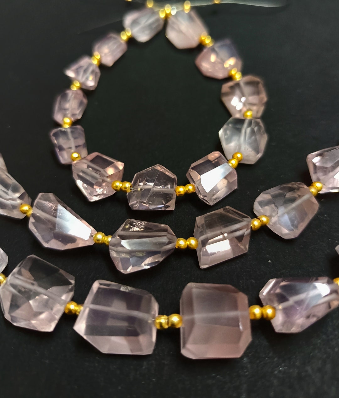 Vary Rare Rose Quartz, 8x11 to 9x12 Mm, Tumble Shap, Faceted Tumble ...