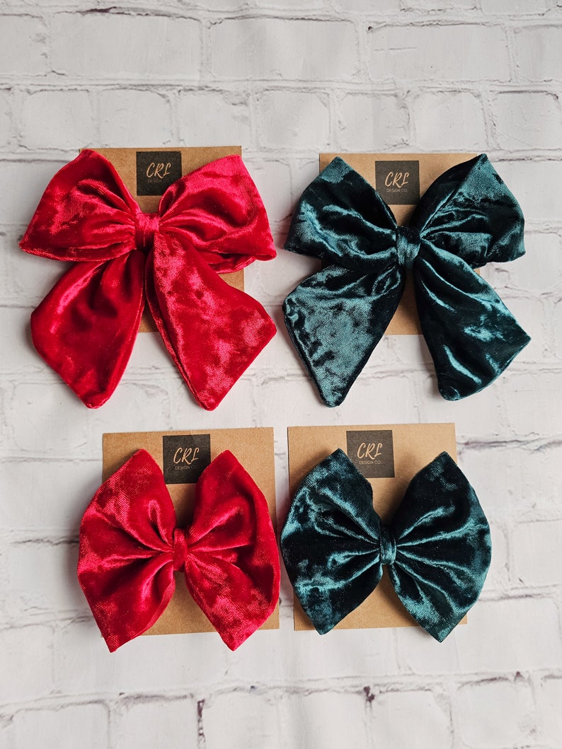 LARGE VELVET SAILOR Bow| Oversized Bow | Crushed Velvet | Adult Bow ...