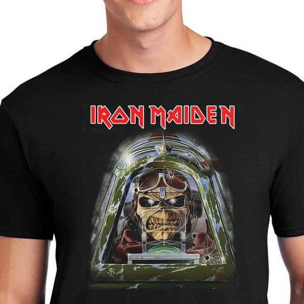 Iron Maiden Shirt Aces High - Etsy Iron Maiden Shirt Aces High - Etsy