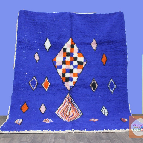 Blue Moroccan Rug - Etsy