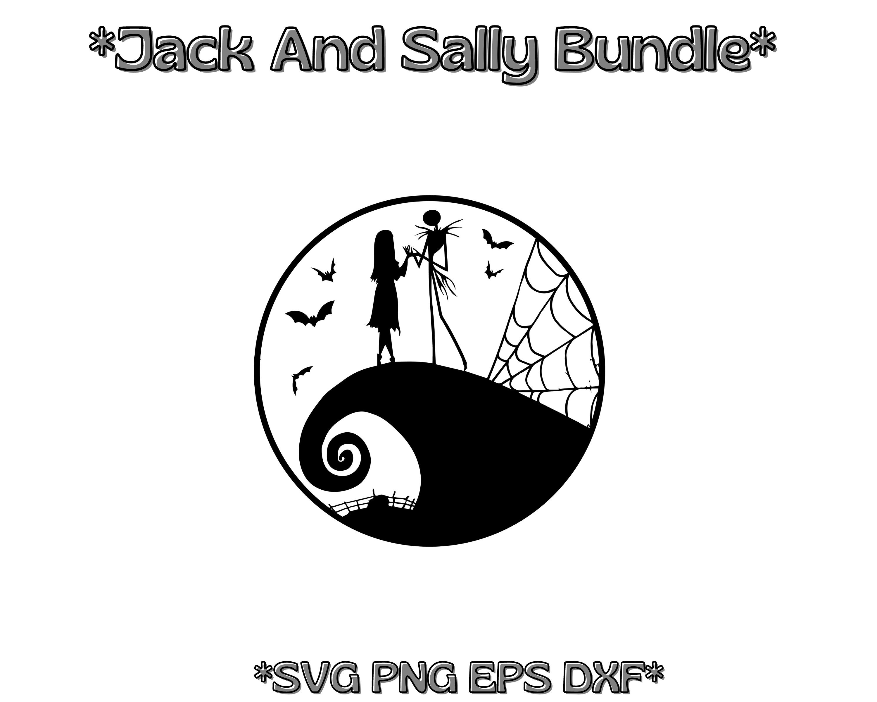 Jack and Sally Svg Bundle Jack Skellington Svg Sally Svg Nightmare ...
