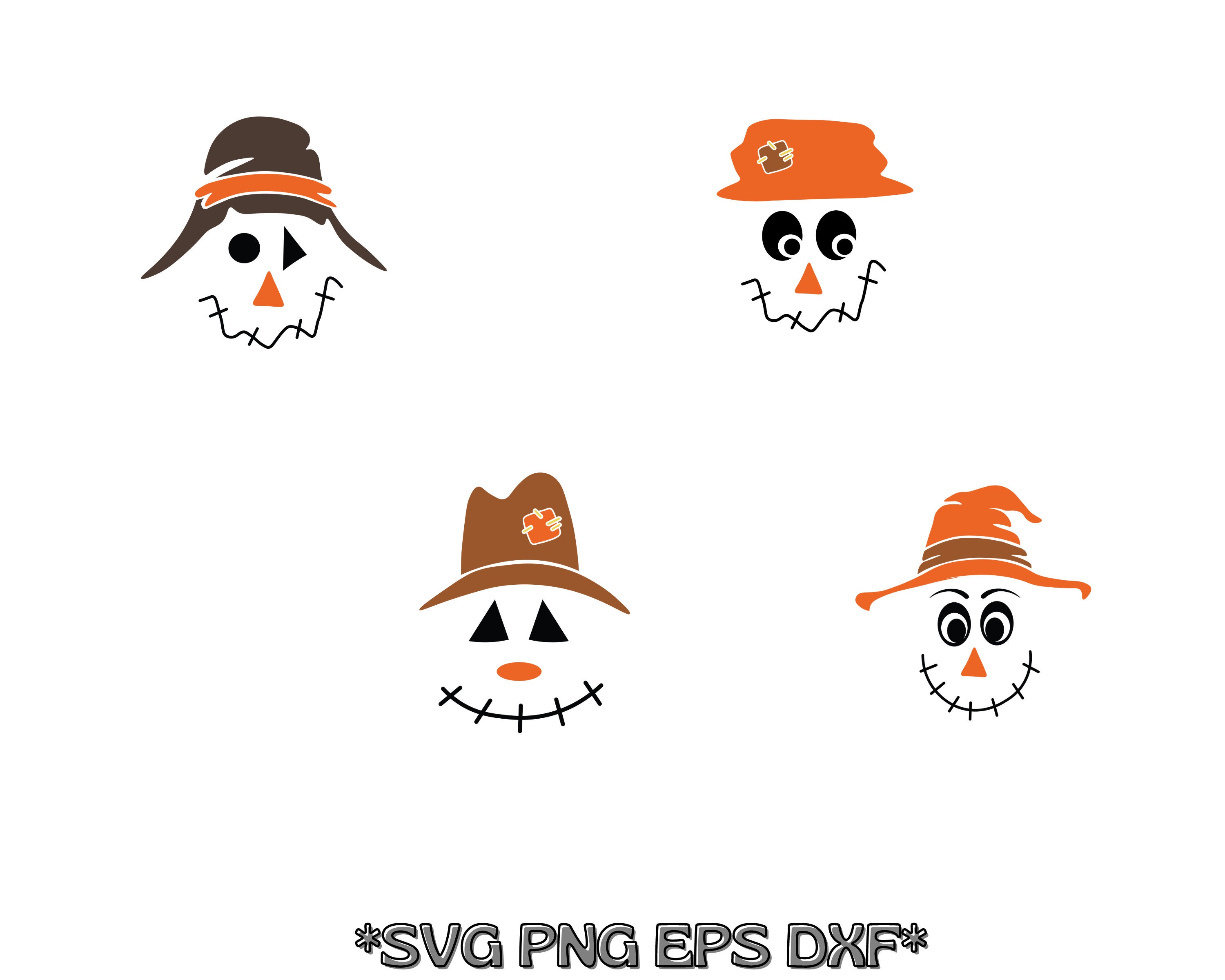 Scarecrow Face Svg Bundle Scarecrow Svg Fall Svg - Etsy Australia