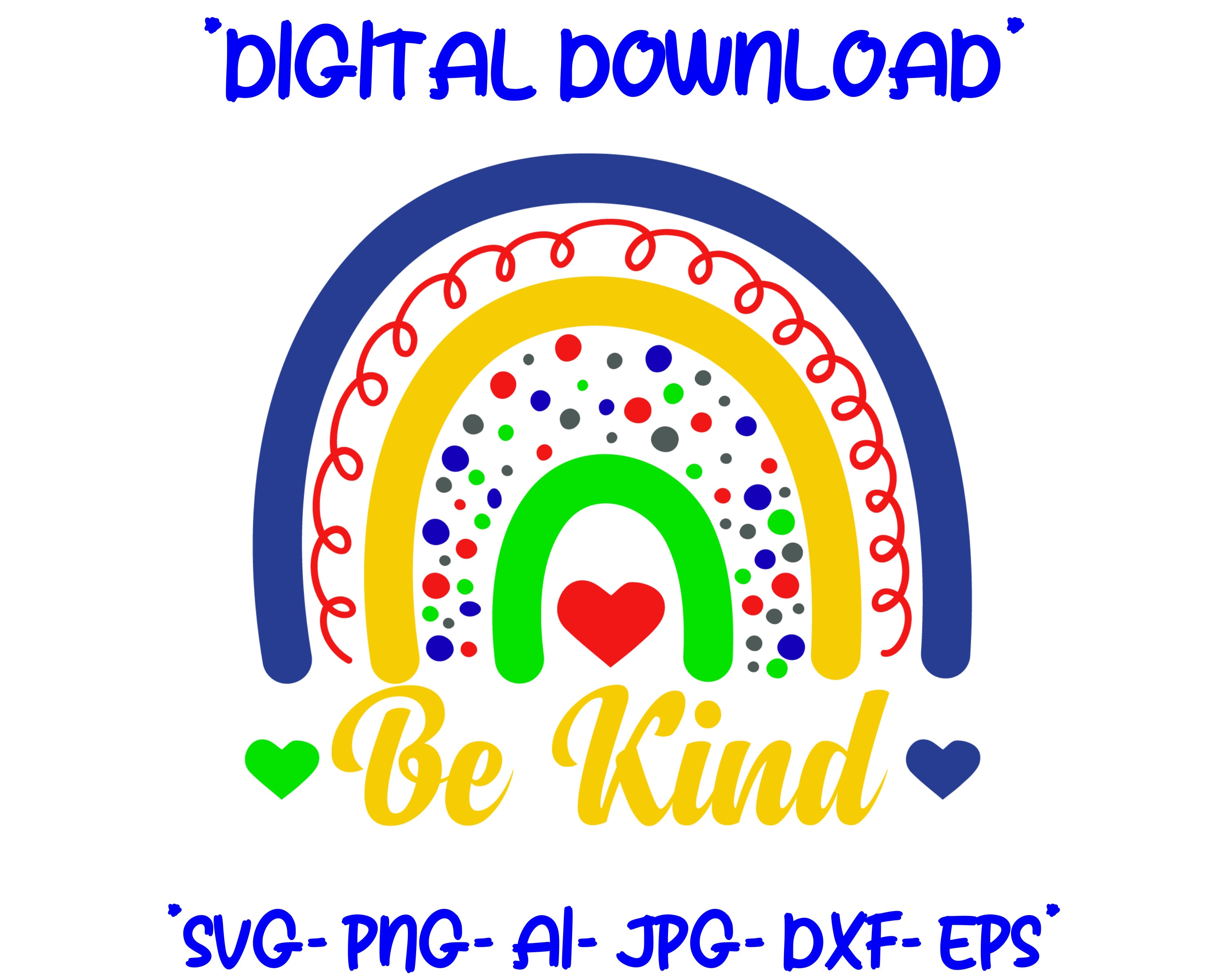 Autism Svg Autism Awareness Svg Be Kind Svg Autism Rainbow - Etsy