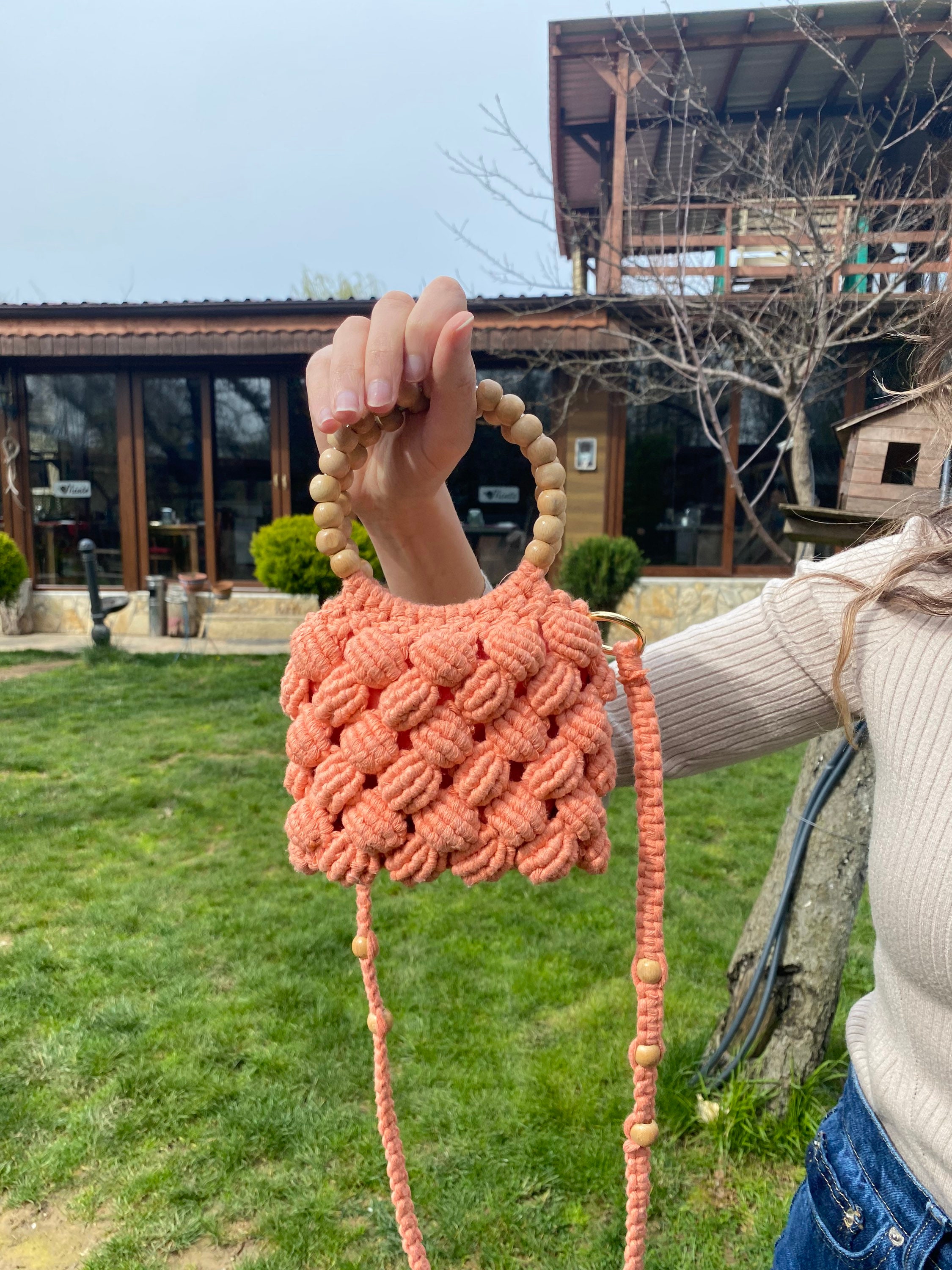 Bohemian Macrame Bag, Luxury Macrame Bag, Macrame Shoulder, Macrame ...