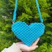 Heart Macrame Bag, Small Macrame Bag, Macrame Pattern, Macrame Shoulder ...