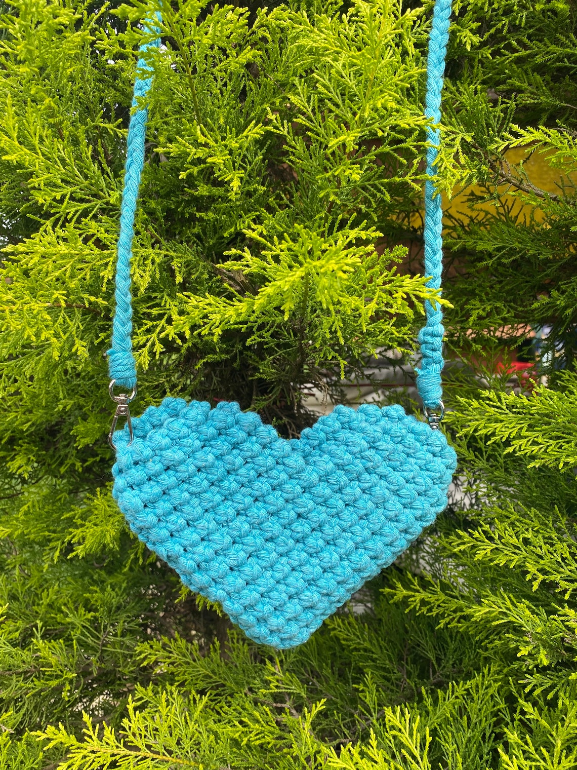 Heart Macrame Bag, Small Macrame Bag, Macrame Pattern, Macrame Shoulder ...