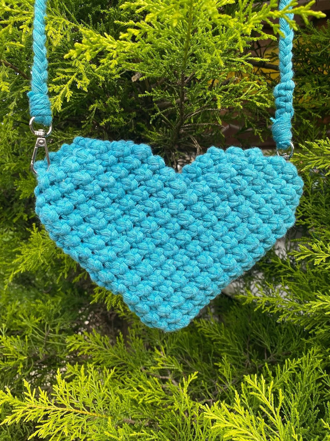 Heart Macrame Bag, Small Macrame Bag, Macrame Pattern, Macrame Shoulder ...