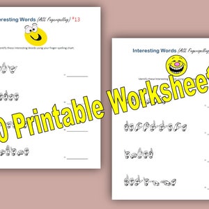 American Sign Language - Interesting Words, Worksheets, Digital ...