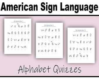 American Sign Language Alphabet SENTENCES, Digital Download ...