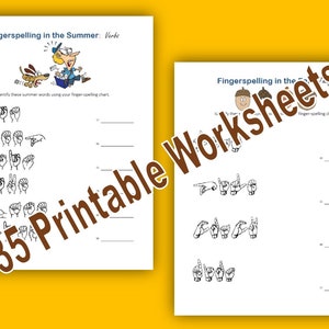 American Sign Language - FOUR SEASONS, Worksheets, Digital Download ...