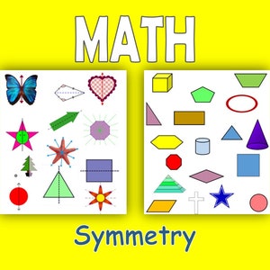 Symmetry Worksheets, Instant Digital Download, Geometry, Math Art ...