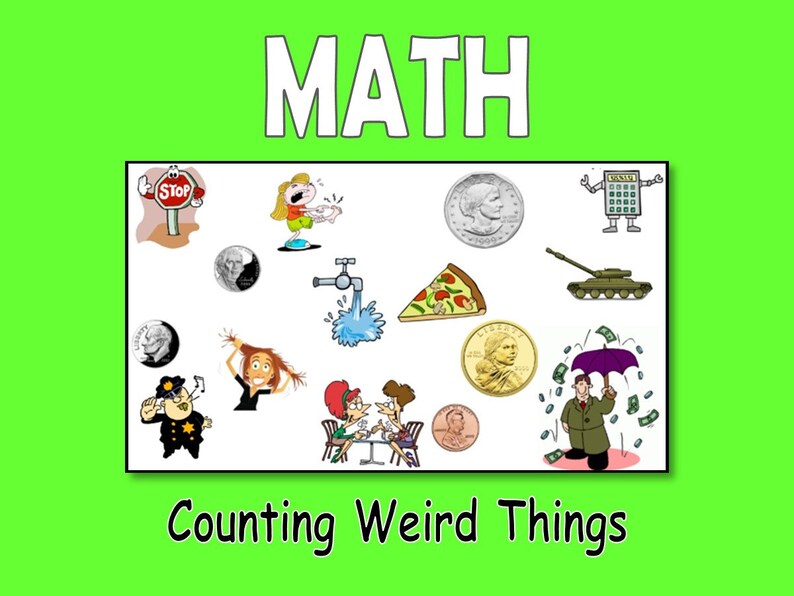 Counting Weird Things, 50 Printable Worksheets, Instant Digital ...