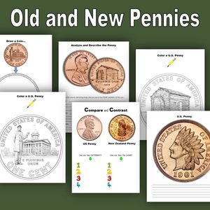 Learn About the PENNY - Money Worksheets, US Coins, Instant Digital ...