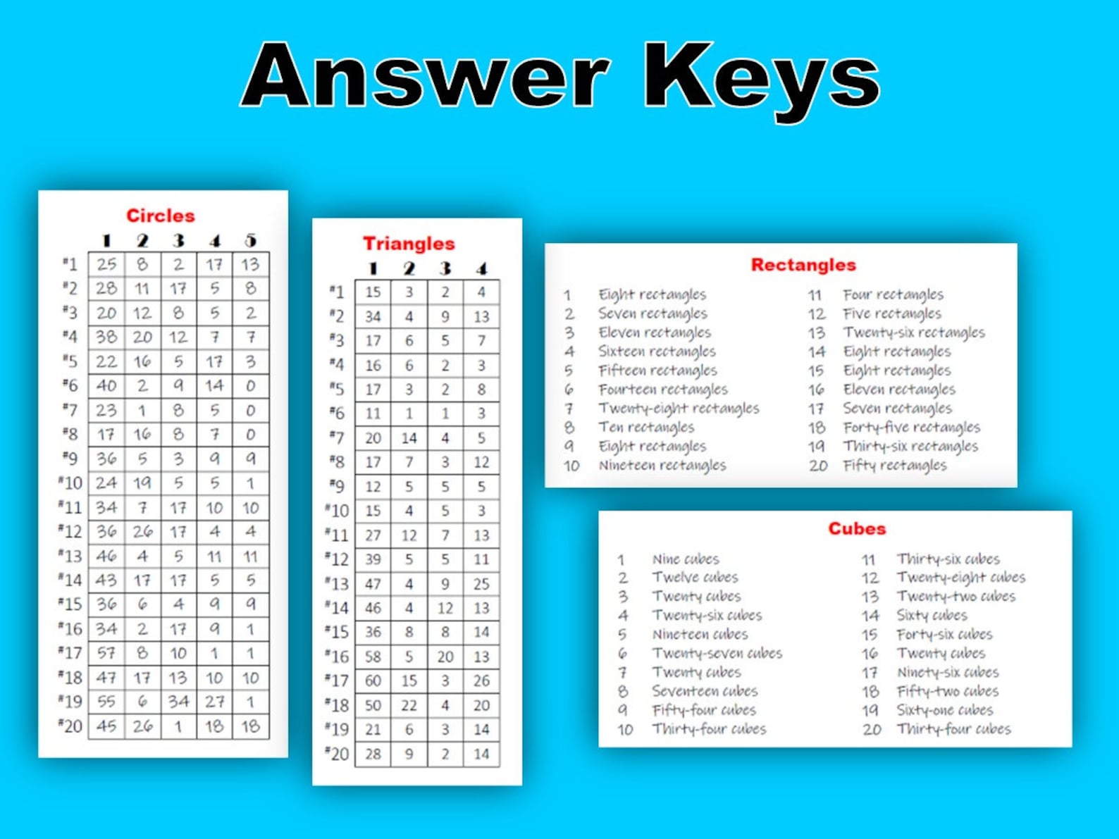 Spatial Reasoning Worksheets, 80 Printables, Geometry, Shapes, Brain ...