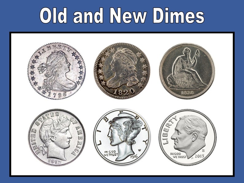 Learn About the DIME Money Worksheets, US Coins, Instant Digital ...