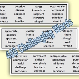 Frequently Misspelled Words, Middle School, Workbook, Homeschool ...