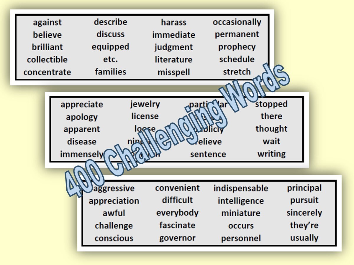 Frequently Misspelled Words, Middle School, Workbook, Homeschool ...
